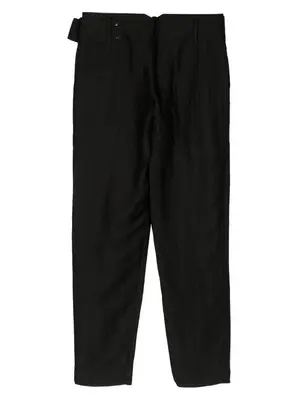Yohji Yamamoto Belted Straight-leg Trousers