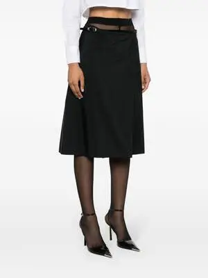 Givenchy Voyou Taffeta Wrap Skirt