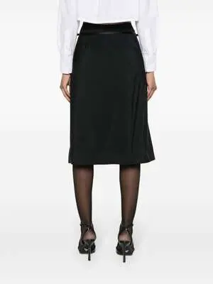 Givenchy Voyou Taffeta Wrap Skirt