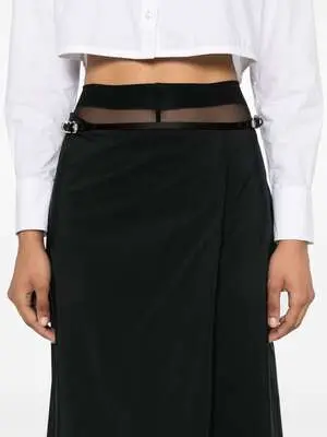 Givenchy Voyou Taffeta Wrap Skirt