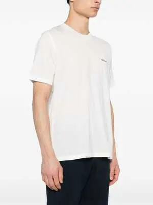 Kiton Embroidered-logo Cotton T-shirt - White