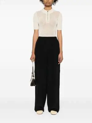 Max Mara Zigano Silk Palazzo Pants