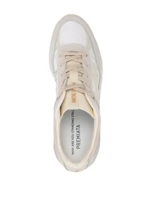 Premiata Moerun Panelled Sneakers - White