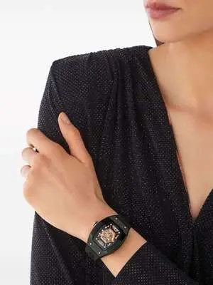 Philipp Plein Noire Galaxy Watch With Diamond Hour Markers - Gold