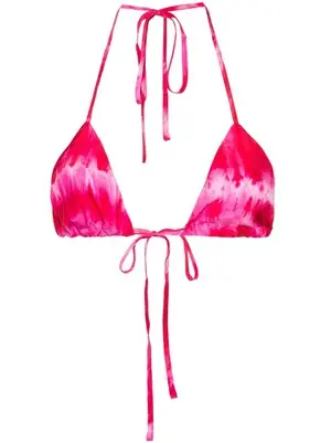 P.a.r.o.s.h Tie-dye Silk Bralette - Pink