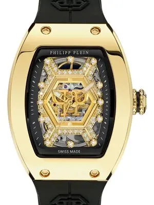 Philipp Plein Diamond Crypto Queen Goddess Of Time Watch - Black