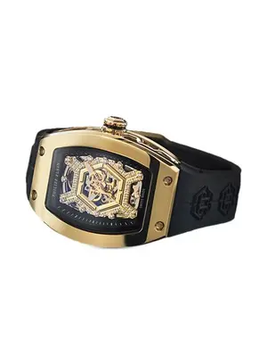 Philipp Plein Diamond Crypto Queen Goddess Of Time Watch - Black