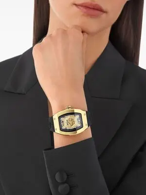 Philipp Plein Diamond Crypto Queen Goddess Of Time Watch - Black