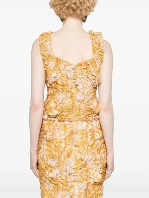 FEBEN Twist Ruched Tank Top