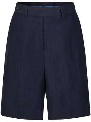 Shanghai Tang Herringbone Embroidered Shorts