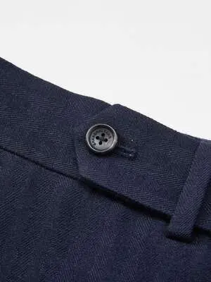 Shanghai Tang Herringbone Embroidered Shorts