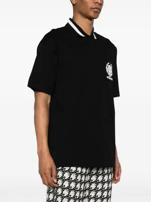 Givenchy Crest Polo Shirt In Cotton