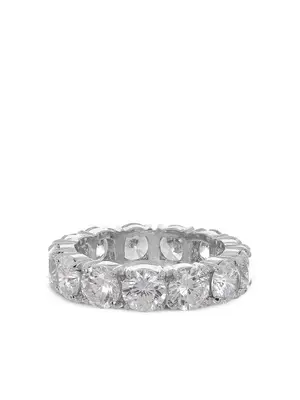 FANTASIA BY DESERIO 14kt White Gold Eternity Ring - Silver