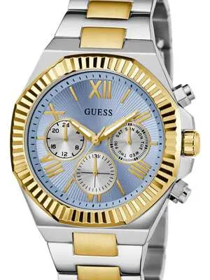 Guess Equity Stainless Steel 44mm Watch - Blue