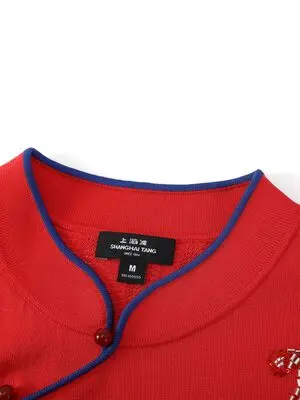 Shanghai Tang Embroidered Floral Top