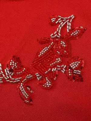 Shanghai Tang Embroidered Floral Top