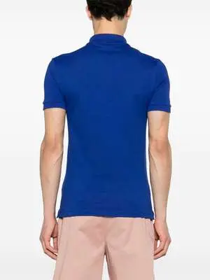 Lacoste Logo-patch Cotton Polo Shirt - Blue
