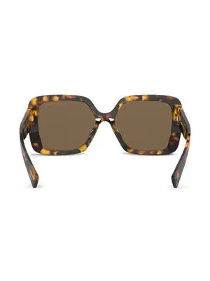 Miu Miu Tortoiseshell Oversized Sunglasses
