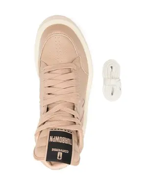 CONVERSE Rick Owens Drkshdw X Drkshdw Turbowpn Leather Sneakers - Neutrals