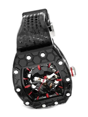 Philipp Plein Crypto King Red Crystal Ghost Watch - Grey