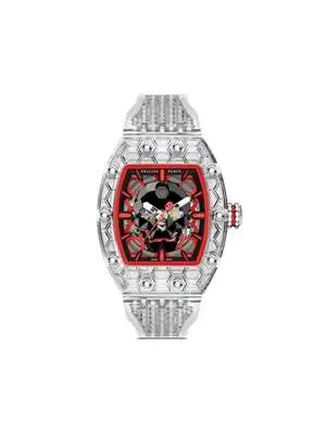Philipp Plein 55mm Cry$tal $layer Watch - Red