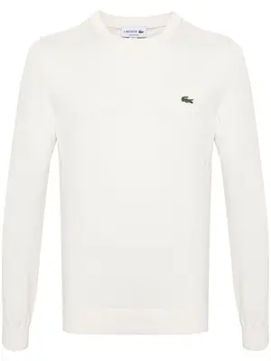 Lacoste Logo-patch Ribbed-knit Jumper