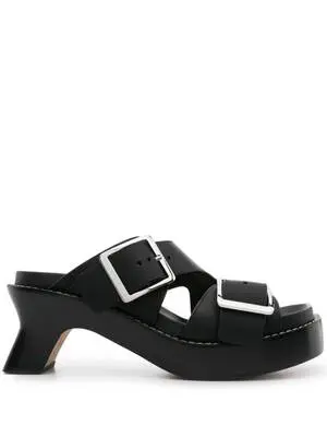 Loewe 70mm Ease Buckle-straps Mules - Black