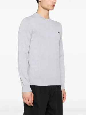Lacoste Mélange-effect Cotton Jumper
