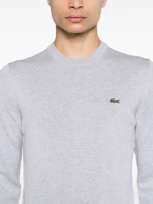 Lacoste Mélange-effect Cotton Jumper