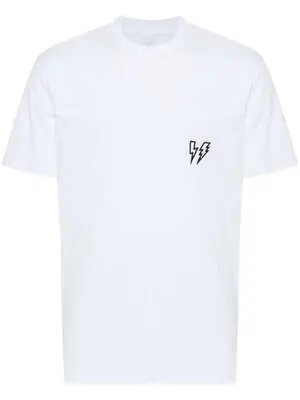Neil Barrett Thunderbolt-patch Cotton T-shirt