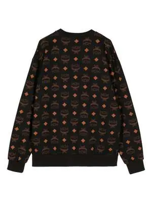 Mcm Monogram Print Cotton Sweatshirt
