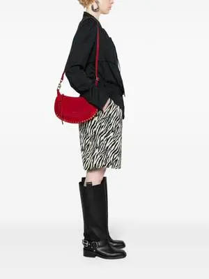 Isabel Marant Étoile Oskan Moon Suede Shoulder Bag - Red