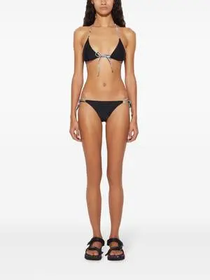 Emilio Pucci Iride-print Bikini Bottom - Black