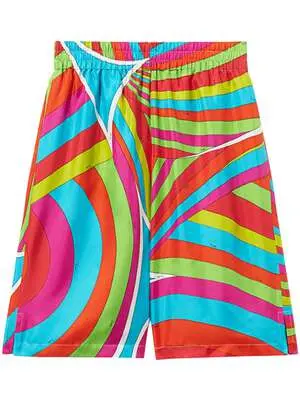 Emilio Pucci Iride-print Silk Shorts