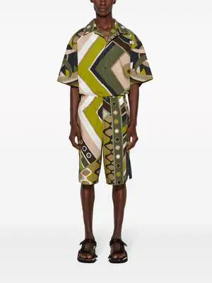 Emilio Pucci Vivara-print Cotton Shorts