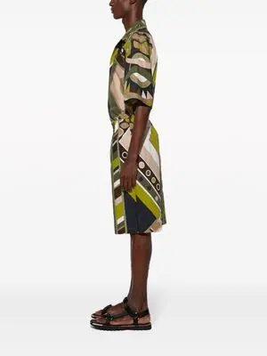 Emilio Pucci Vivara-print Cotton Shorts