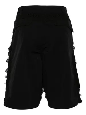 HELIOT EMIL Spherical Netting-detail Cargo Shorts