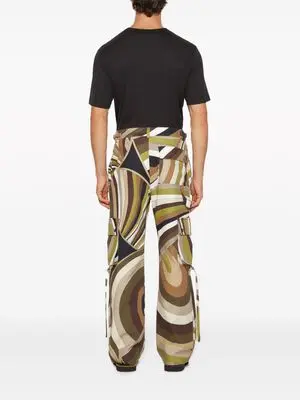 Emilio Pucci Iride-print Cargo Trousers