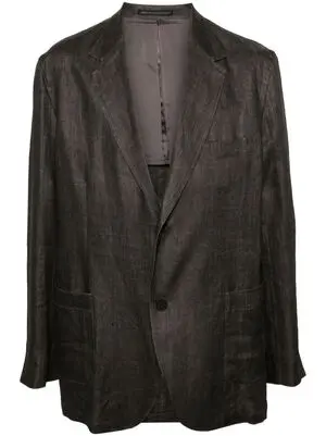 Yohji Yamamoto Notched-lapels Single-breasted Blazer