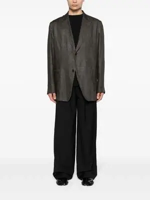 Yohji Yamamoto Notched-lapels Single-breasted Blazer