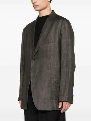 Yohji Yamamoto Notched-lapels Single-breasted Blazer