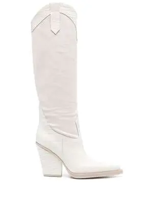Paris Texas El Dorado 100mm Boots - Neutrals