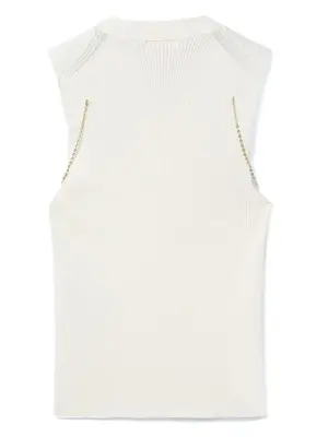 Emilio Pucci Logo-plaque Ribbed Knit Top