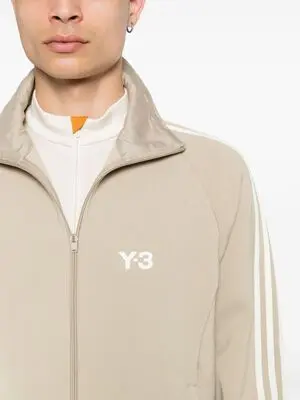 Y3 3-stripes Logo Zip-up Sweatshirt