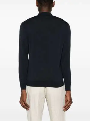 DRUMOHR Fine-knit Polo Shirt - Blue