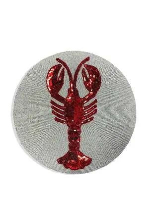 LES-OTTOMANS Lobster Beaded Placemat