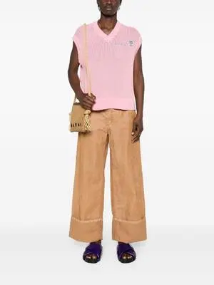 Marni High-waist Wide-leg Trousers