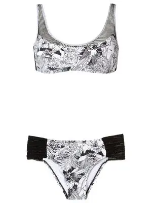 AMIR SLAMA Panelled Bikini Set - Black