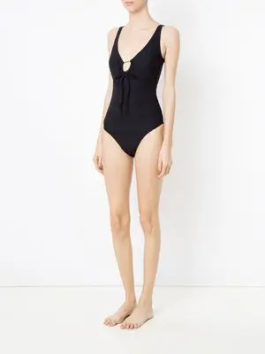 AMIR SLAMA Faux Pearl Embellished Swimsuit