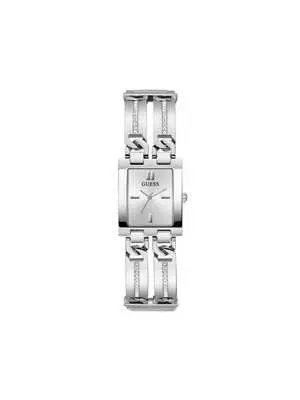 Guess 24mm Square Quartz Watch - Silver